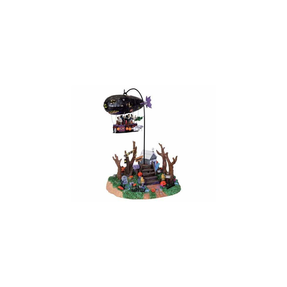 Edificio Zeppelin temido animado de Lemax Spooky Town on OnBuy