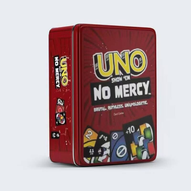(No Mercy Box) Flip No Uno Mercy Card Board Game Toy Family Party Prop ...