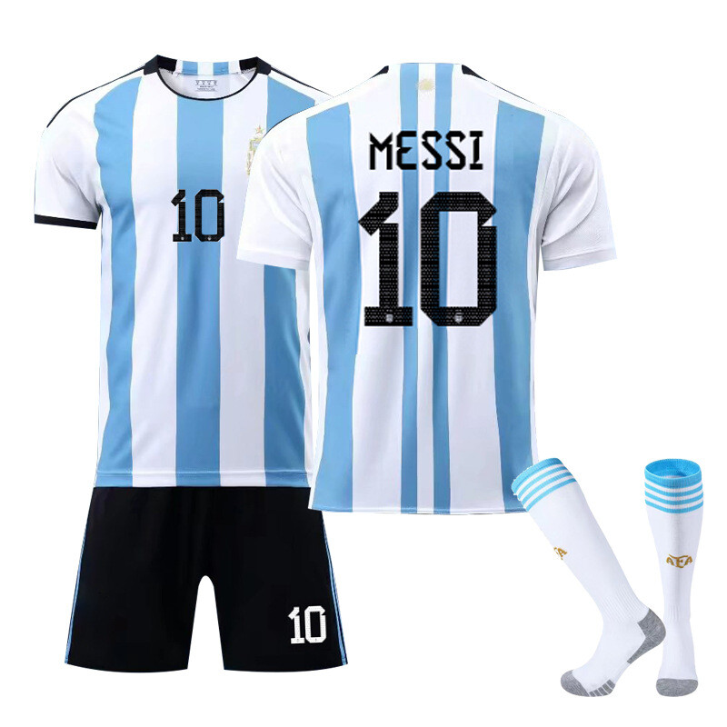 (MESSI 10, 22 (120-130cm)) Teens Kids Boys Football Kit Messi Sport ...