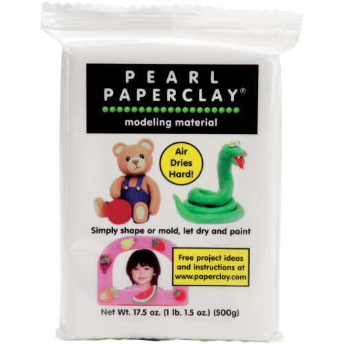 Creative Paperclay Pearl Paper Clay for Modeling Compound 16-Ounce W on ...