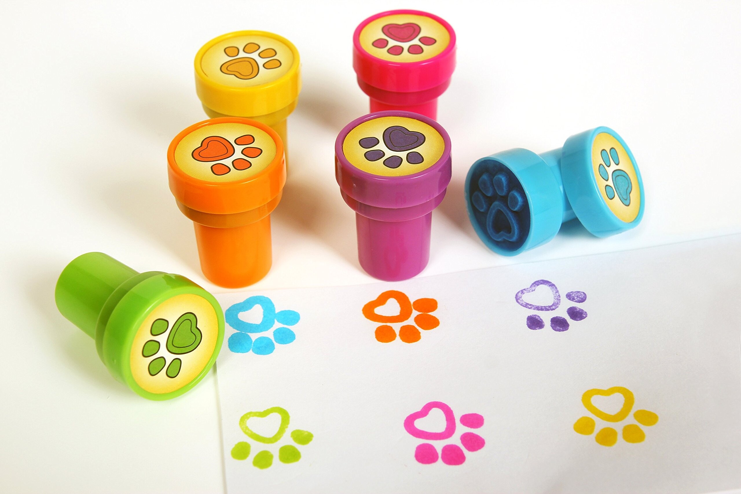 Playscene Dog Paw Self Inking Stamps for Kids (Dog PAW - 24 Pack) on OnBuy