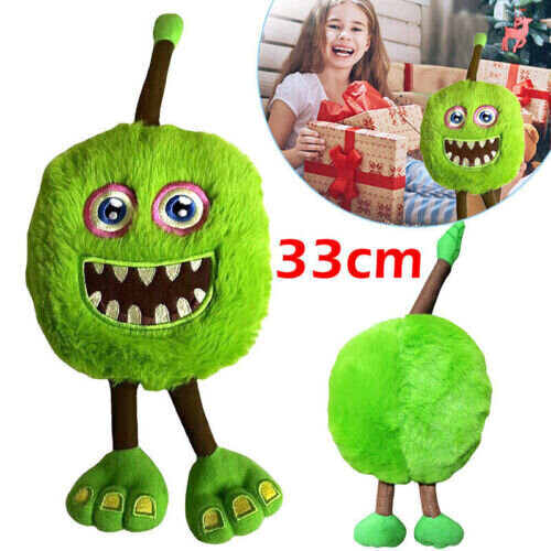 33cm My Singing Monsters Furcorn Plush Doll Green Little Monster ...