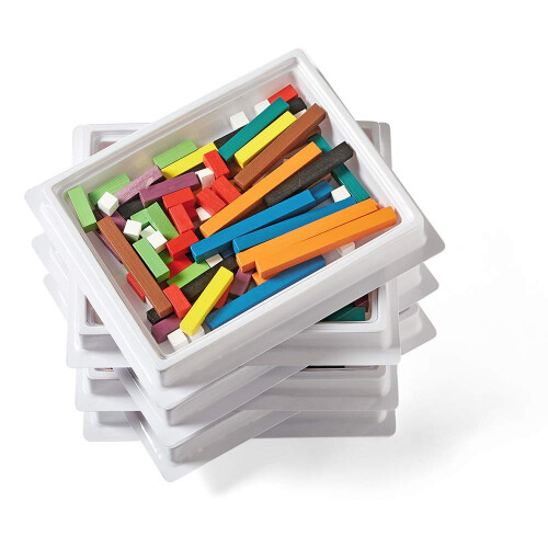 hand2mind Plastic Cuisenaire Rods with Trays Math Manipulatives ...