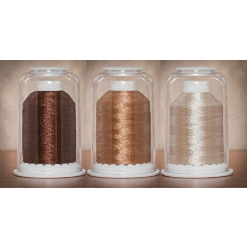 Hemingworth 1000 m Embroidery Thread Color Set Brown Tan Cream on OnBuy