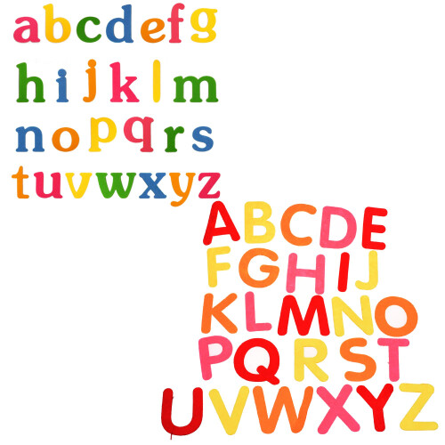 BLUECELL BCP Random Color Set A to Z Lowercase Letters Alphabet Felt ...