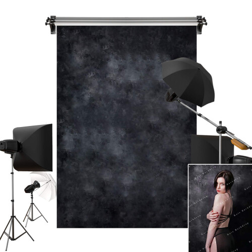 Kate 5x7ft15mW x22mH Black Photo Backdrop Dark Textured Backgrounds ...