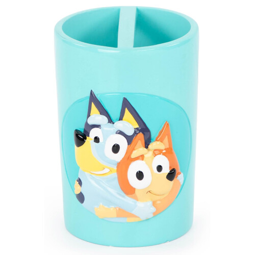 Bluey Toothbrush Holder Blue Resin Pencil Holder/Bathroom Tumbler ...