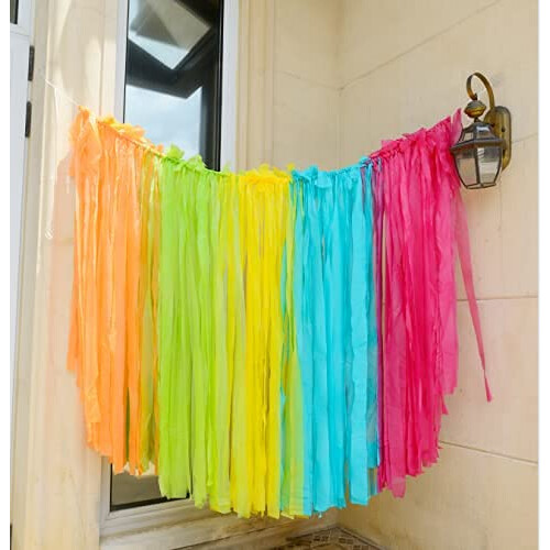 50pcs Hot Pink Streamers Party Decorations Streamer Backdrop 24Colors ...