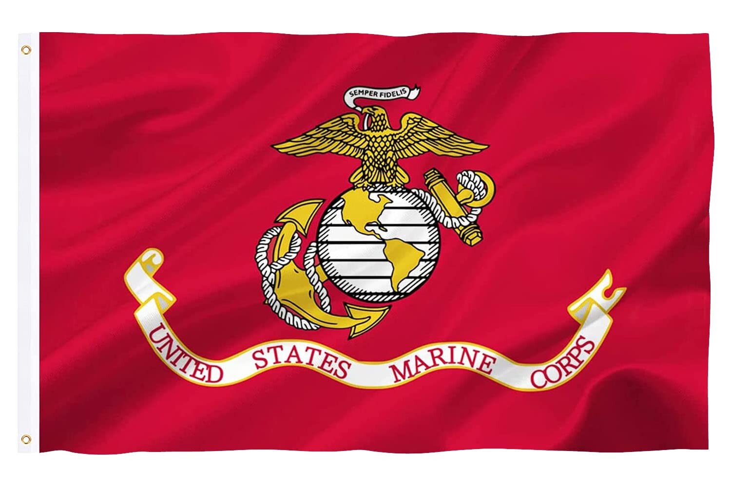 US Marine corps USMc Flag 3x5 Outdoor Double Sided Heavy Duty Polyeste ...