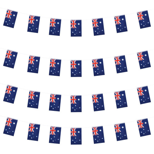 WXTWK Australia Flags Australian Small Mini Pennant String Banner Flag ...
