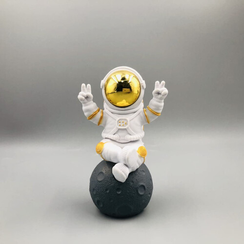 Ecacon Figurine Astronaut Statue Spaceman D?cor Desktop & Tabletop ...