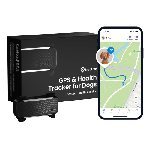 Tractive GPS Dog Tracker (2025 Release) | Real-time Pet Location Tracker | Health & Wellness ...