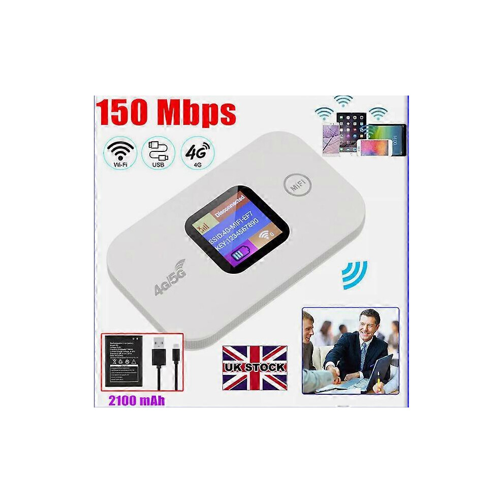 Portable 4G/5G LTE Wireless WiFi Router Mobile Broadband MIFI LCD Hotspot~ UK on OnBuy