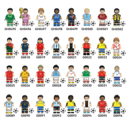 32PCS World Cup Football Team Minifigure Fit Lego Building Block Toy on ...