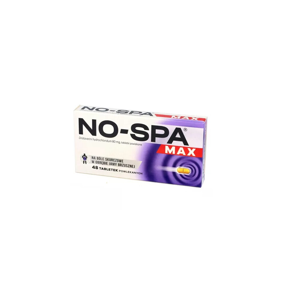 No-Spa Max 80 mg Antispasmodic Tablets - Quick 10-Minute Relief for ...