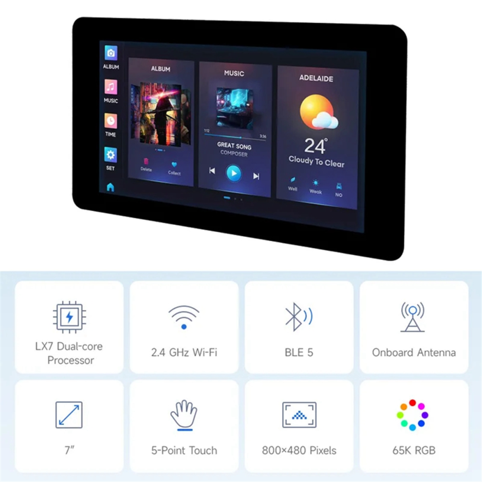 ESP32-S3 7Inch Touch Display Development Board for GUI LVGL HMI ESP32 on OnBuy