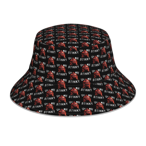 (Uh Oh Stinky Le Monke Funny Dank Meme_2451) Bucket Hat Reversible ...
