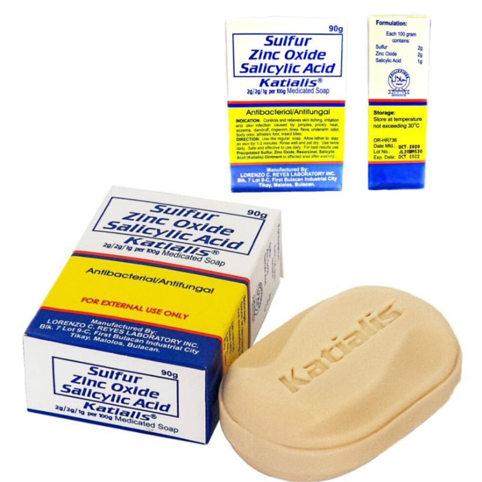 KATIALIS SAPONE Zolfo Ossido di Zinco Acido Salicilico 90 grammi ...