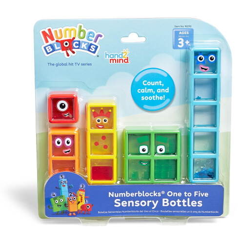 hand2mind Numberblocks One to Five Sensory Bottles Number Toys Toddler ...