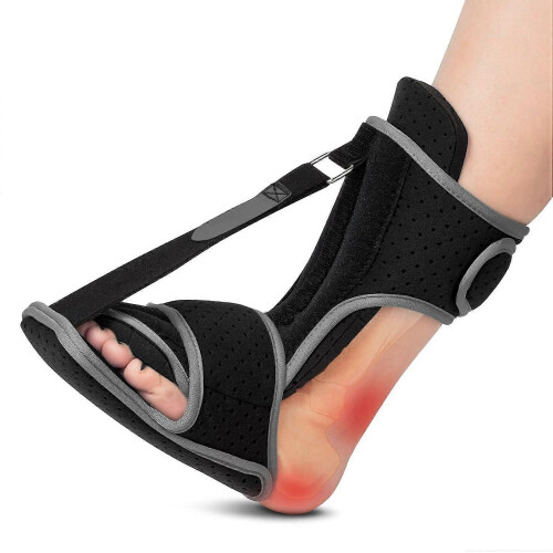 (Black) Plantar Fasciitis Night Splint Plantar Fasciitis Brace Dorsal ...