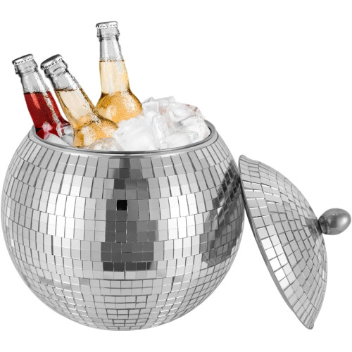 Seau à glace boule disco 20 cm pour fêtes, seaux à bière, seau à ...
