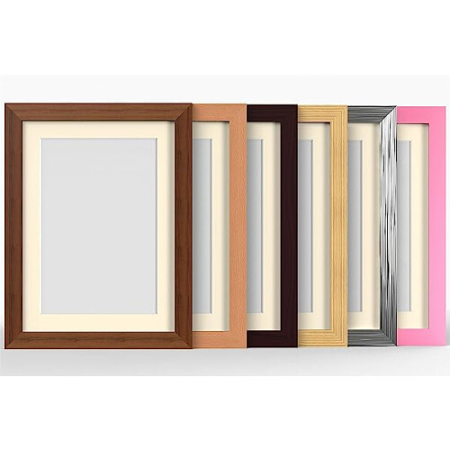 (Pine Frame Ivory Mount, 6x4 Pic Size 4x3) MODERN Photo Picture Poster ...