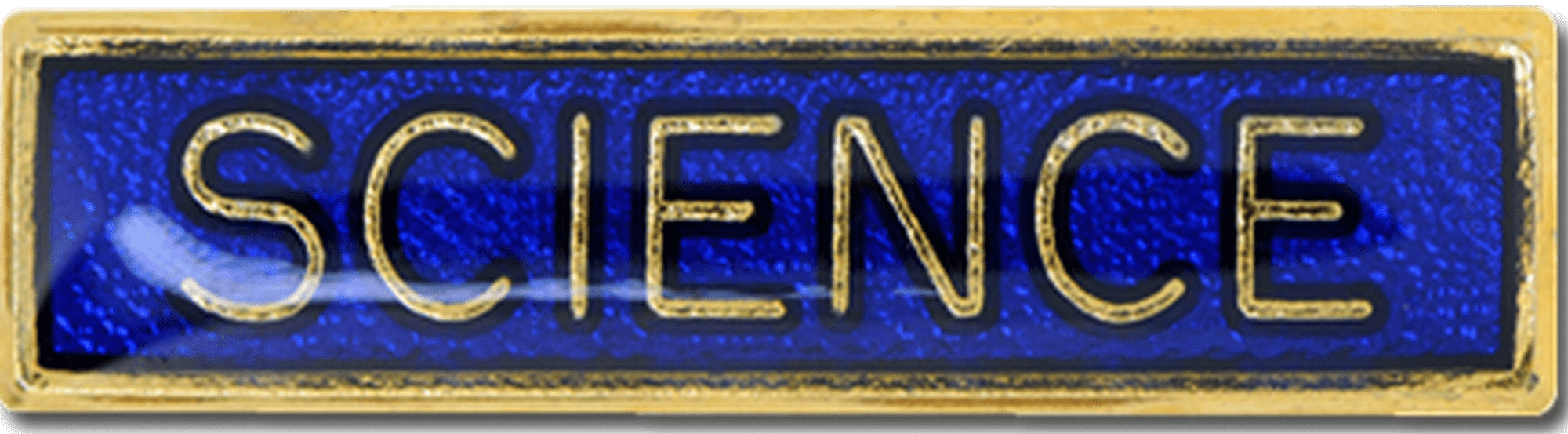 (Science, Blue) School Subject in House Colours Bar Pin Badge on OnBuy