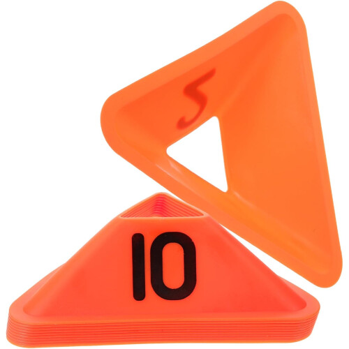 10pcs Digital Logo Plate Training Cones Agility Hurdles Basketball ...