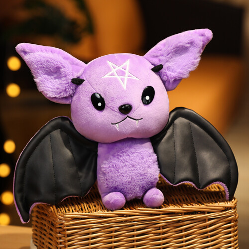 (Purple, 30cm) Dark Series Vampire Plush Bat Toy Pentacle Moon Bat Doll ...