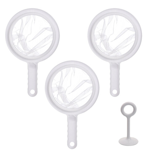 3-Piece Nylon Fine Mesh Strainer Set with Slag Presser on OnBuy
