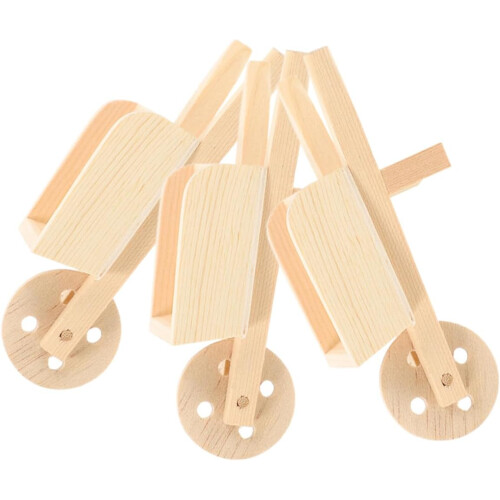 3 stuks mini-kinderwagens, buitenkarren, mini-kruiwagen, poppenhuis ...