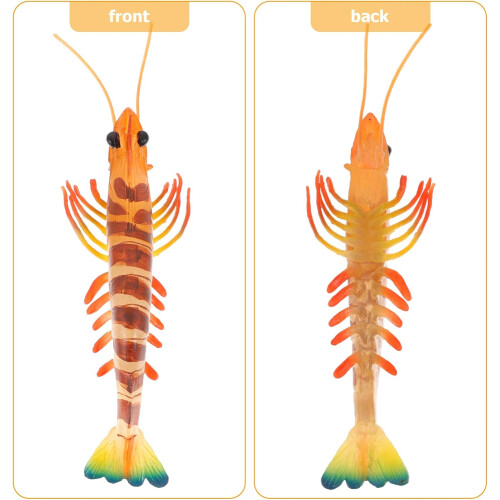 Figuras de animales de simulación de decoración de camarones grandes ...
