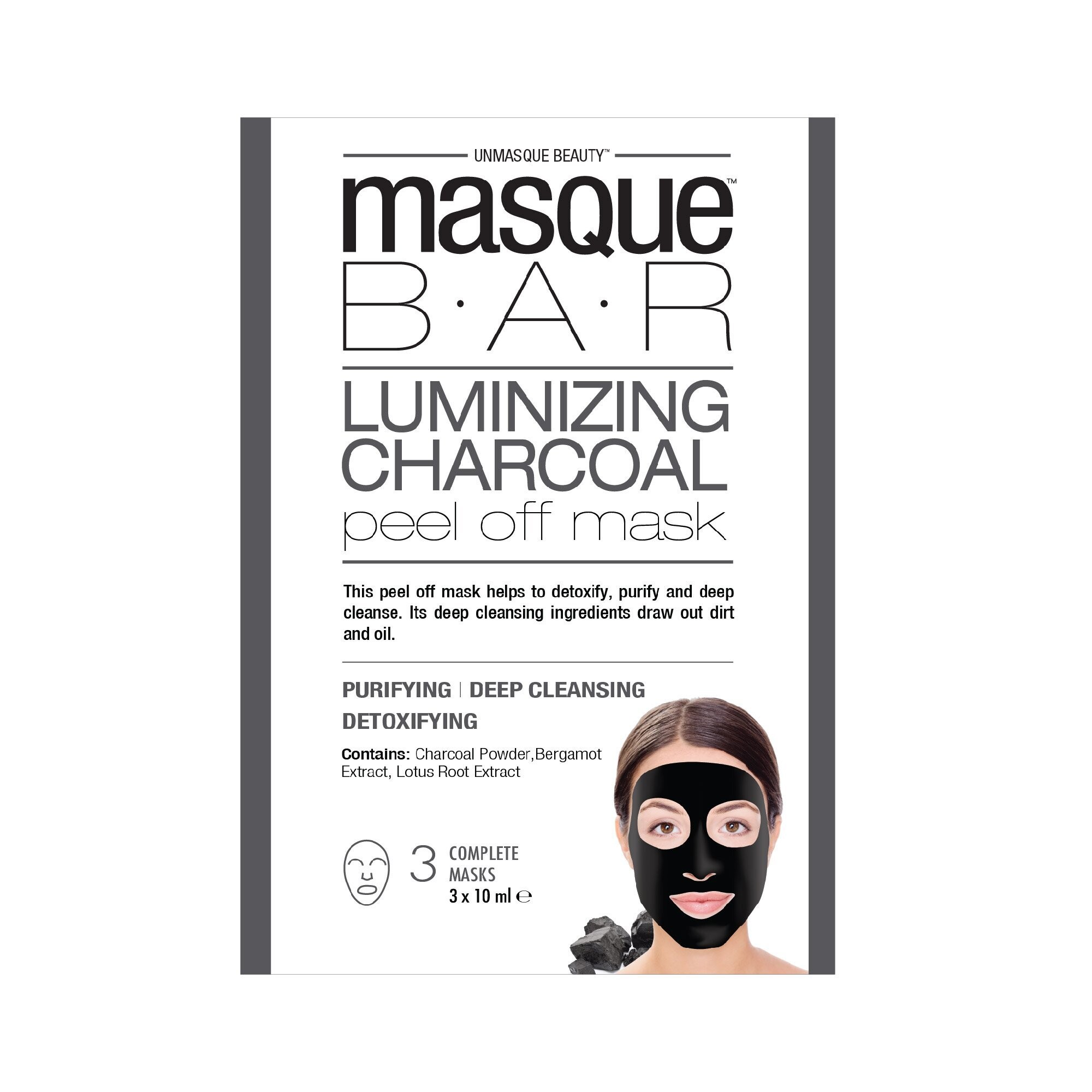 masque BAR Luminizing Charcoal Peel Off Mask - Węglowa maska do twarzy ...