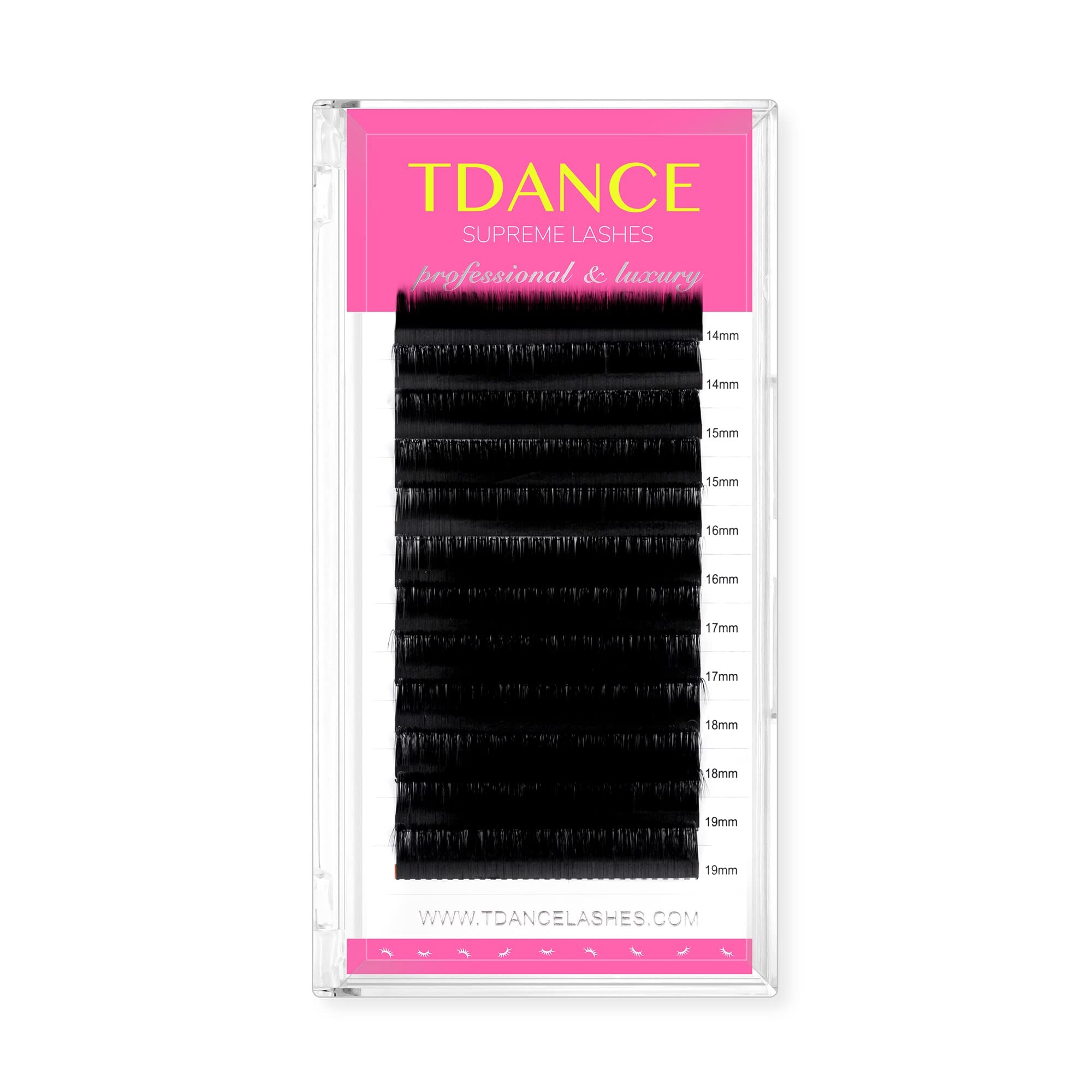 Extensions de cils TDANCE Classic Premium D Curl, paisseur 0,15 mm ...