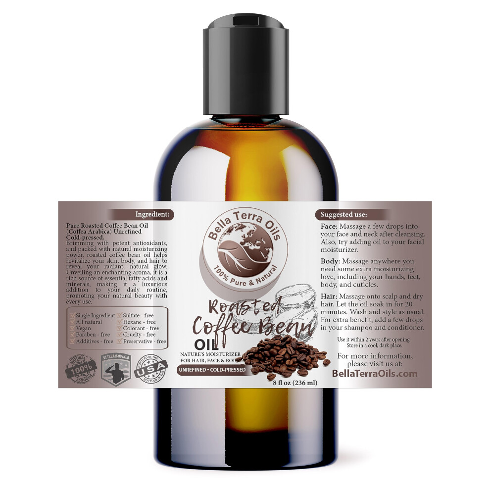 Huiles Bella Terra - Huile de grains de cafe rti 8 oz - Un extrait pur ...