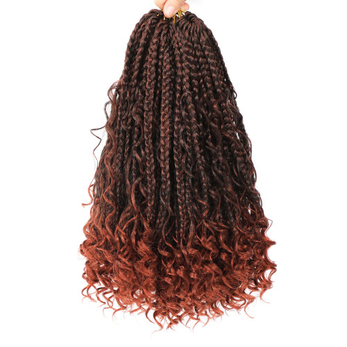 12inch Goddess Box Braids Crocht Hair Bob Goddess Box Braids Curly Ends ...