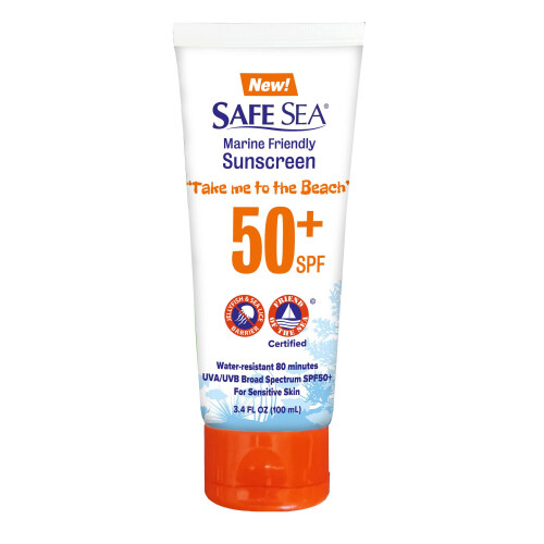 SAFE SEA Crema solare anti-puntura di medusa SPF 50+ formato da viaggio ...