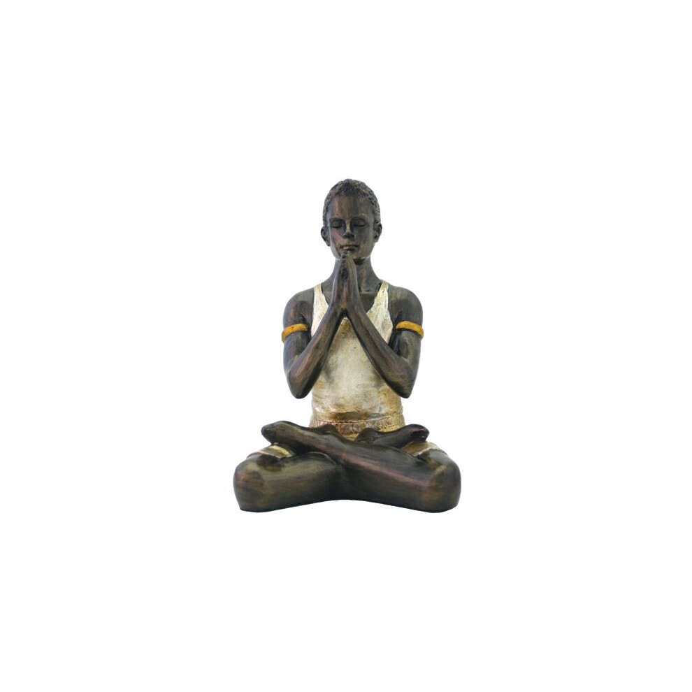 Top Collection Yoga Man Figurine - Praying Lotus Pose Statue with Yoga ...