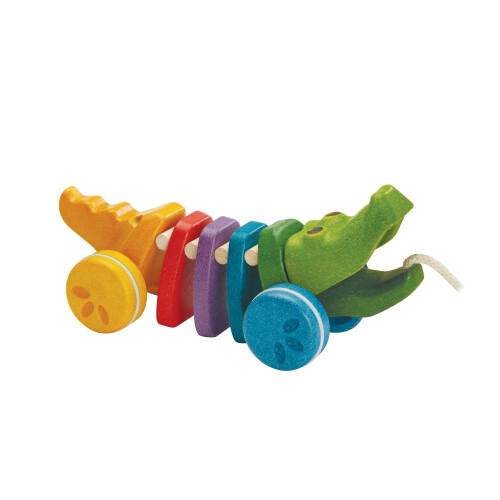 PlanToys Dancing Alligator Push & Pull Toy - Sustainably Made from ...
