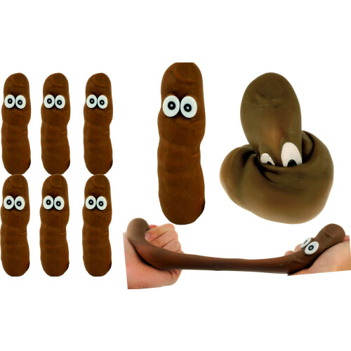JA-RU Squishy Stretchy Fake Poop Toy (6 Squeeze Toy) Funny Poop Fidget ...