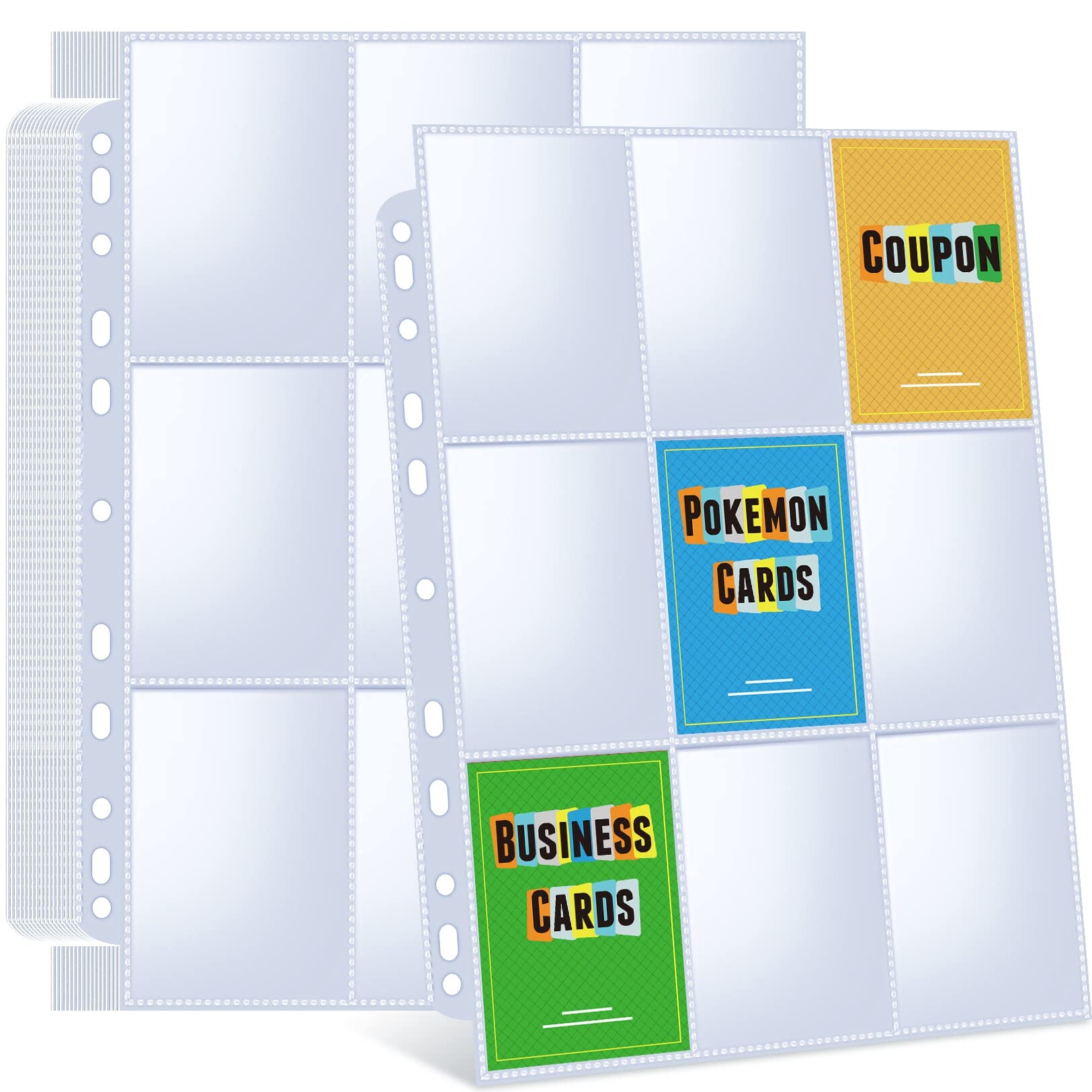 Lot de 120 pochettes de protection pour cartes collectionner Sooez, 9 ...