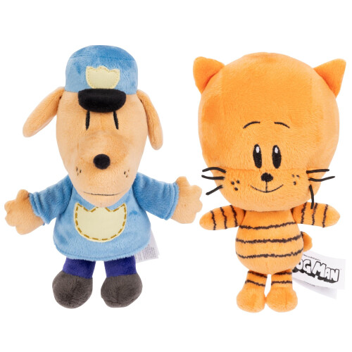 Dog Man Movie Plush - Dog Man and Lil Petey Plush 2-Pack Collect All ...