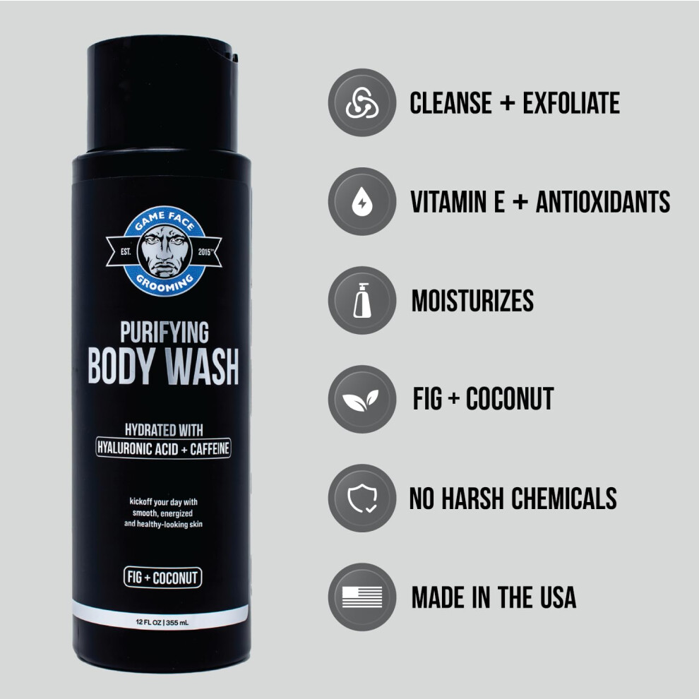 Gel douche Game Face Grooming - Homme 350 ml | Nettoie, exfolie et ...