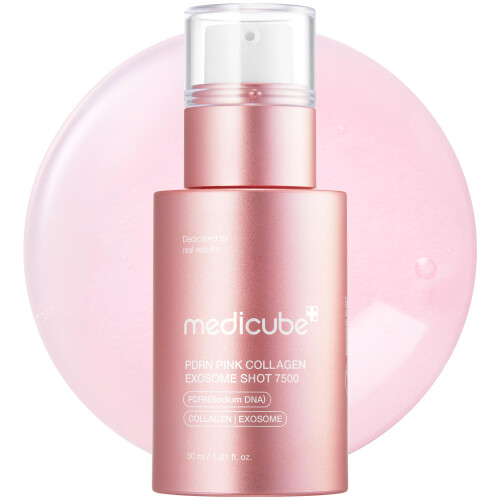 medicube PDRN Pink Collagen Exosome Shot Serum 7 500 PPM | Liquid Skin Booster | Exosome Salmon ...
