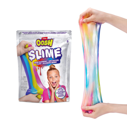 Bolsa de aluminio grande Oosh Slime de 800 g (arco ris) de ZURU. Slime pegajoso y slime el stico ...