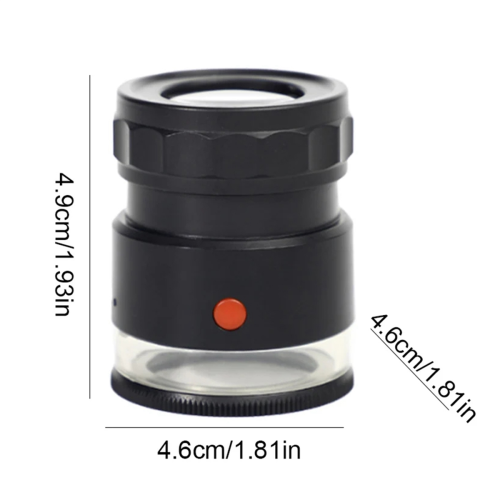 10X Stand Measuring Magnifier Scale Loupe LED and UV Lights Illuminated ...