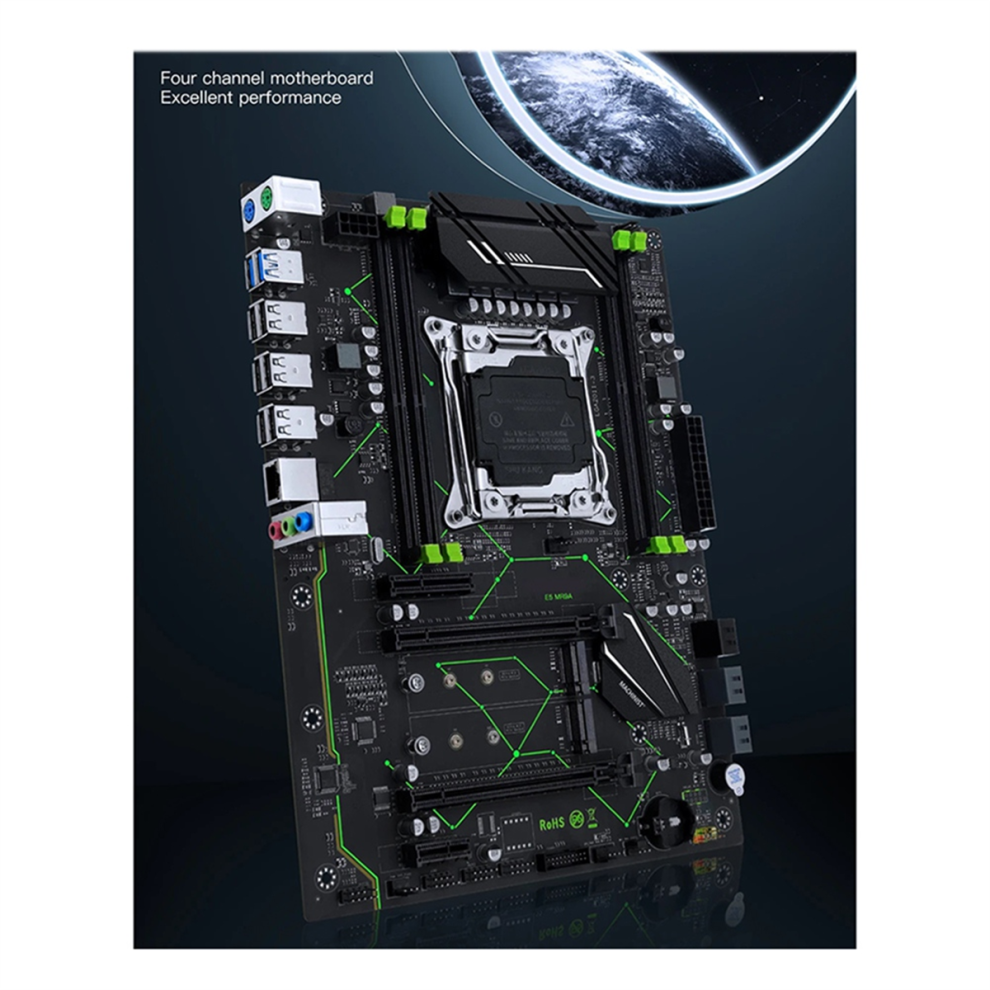 Placa base E5 MR9A V1.0 X99 compatible con procesador LGA 2011-3 Xeon V3 V4, memoria RAM DDR4 ...