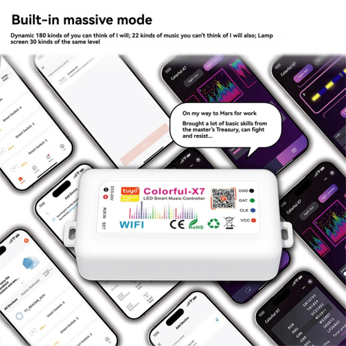 Tuya RGB LED Strip Light Controller DC5V-24V WiFi Music Controller on OnBuy