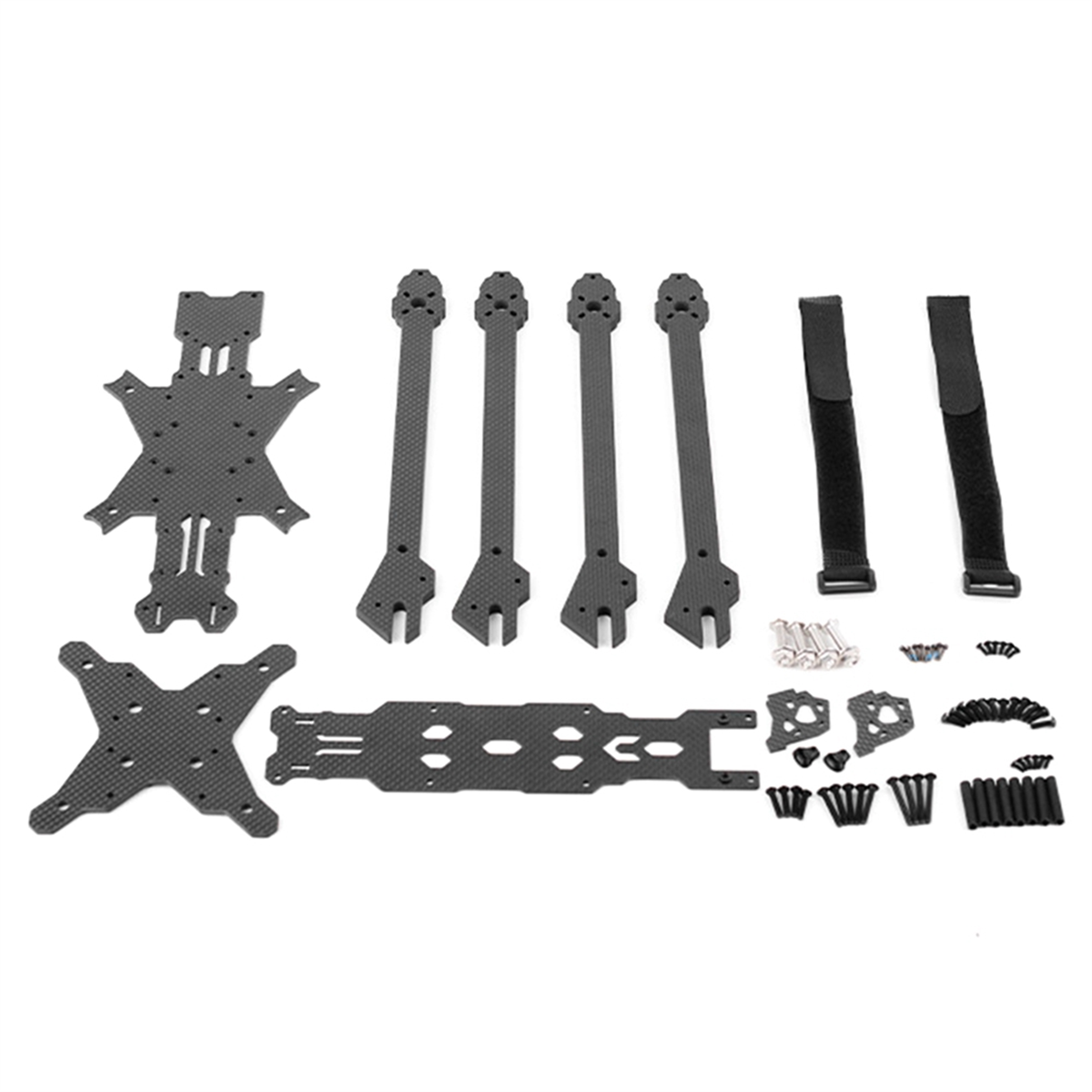 Kit de travesía con cuadro de fibra de carbono X10 de 10 pulgadas y distancia entre ejes de 440 ...