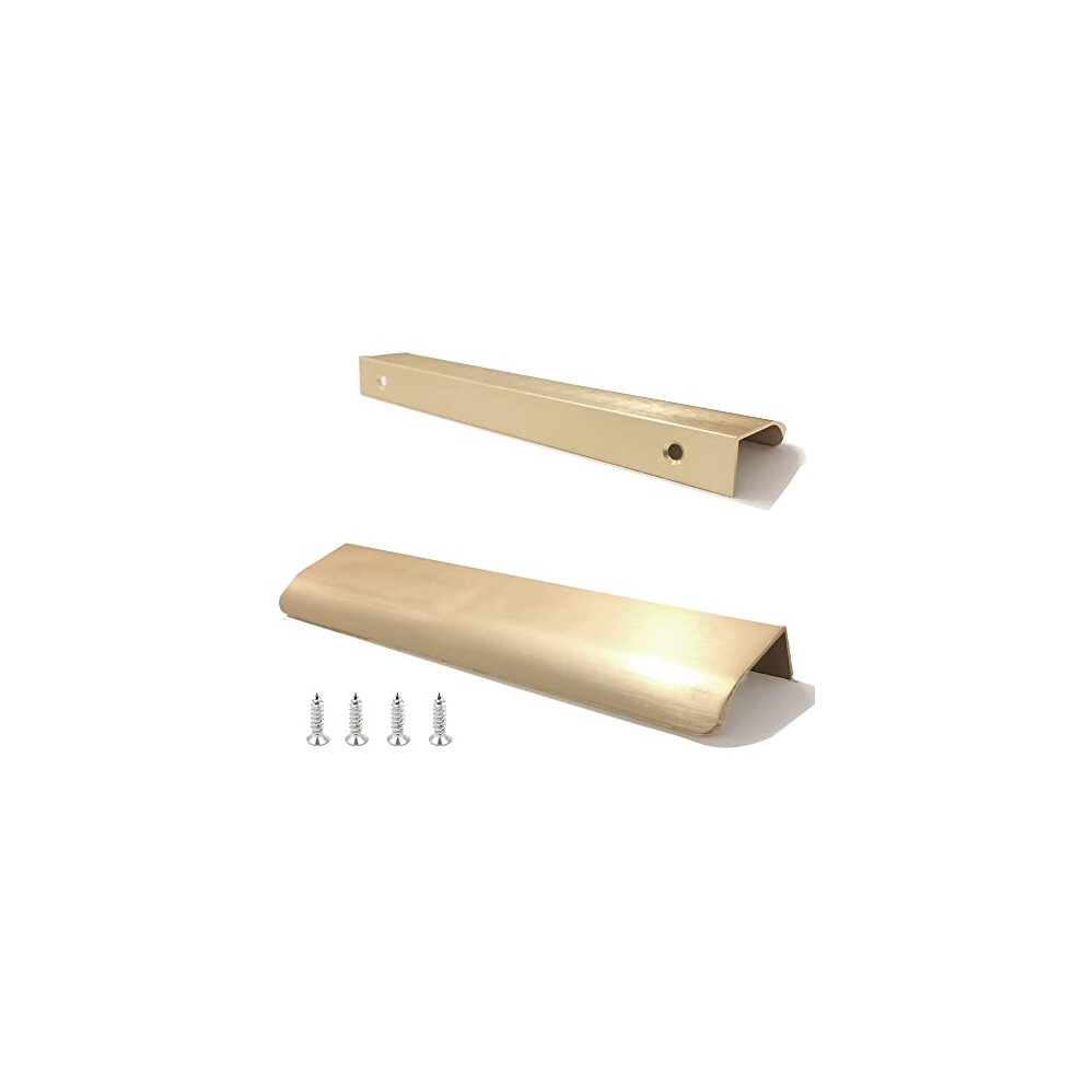 Jooja 10 Pack Modern Style Finger Edge Pull Furniture Drawer Handles ...